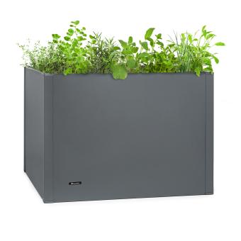 blumfeldt Highgrow Deluxe Aiuola Rialzata 100 x 76 x 100 cm Acciaio ...